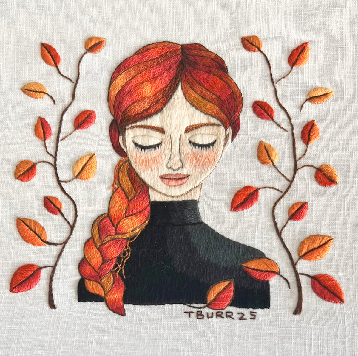 Masterclass How to stitch a Portrait Level All – Trish Burr Embroidery