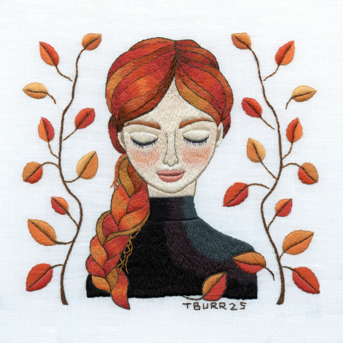 Masterclass How to stitch a Portrait Level All – Trish Burr Embroidery