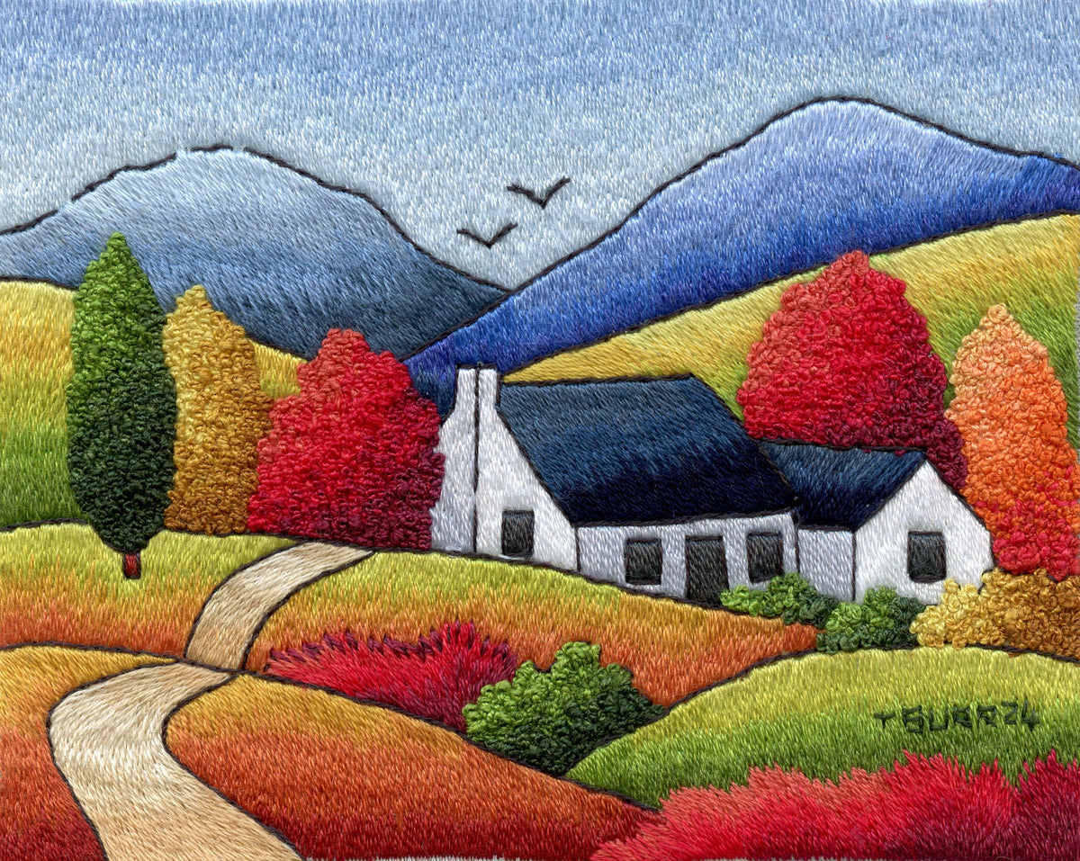 Masterclass How to stitch a landscape – Trish Burr Embroidery