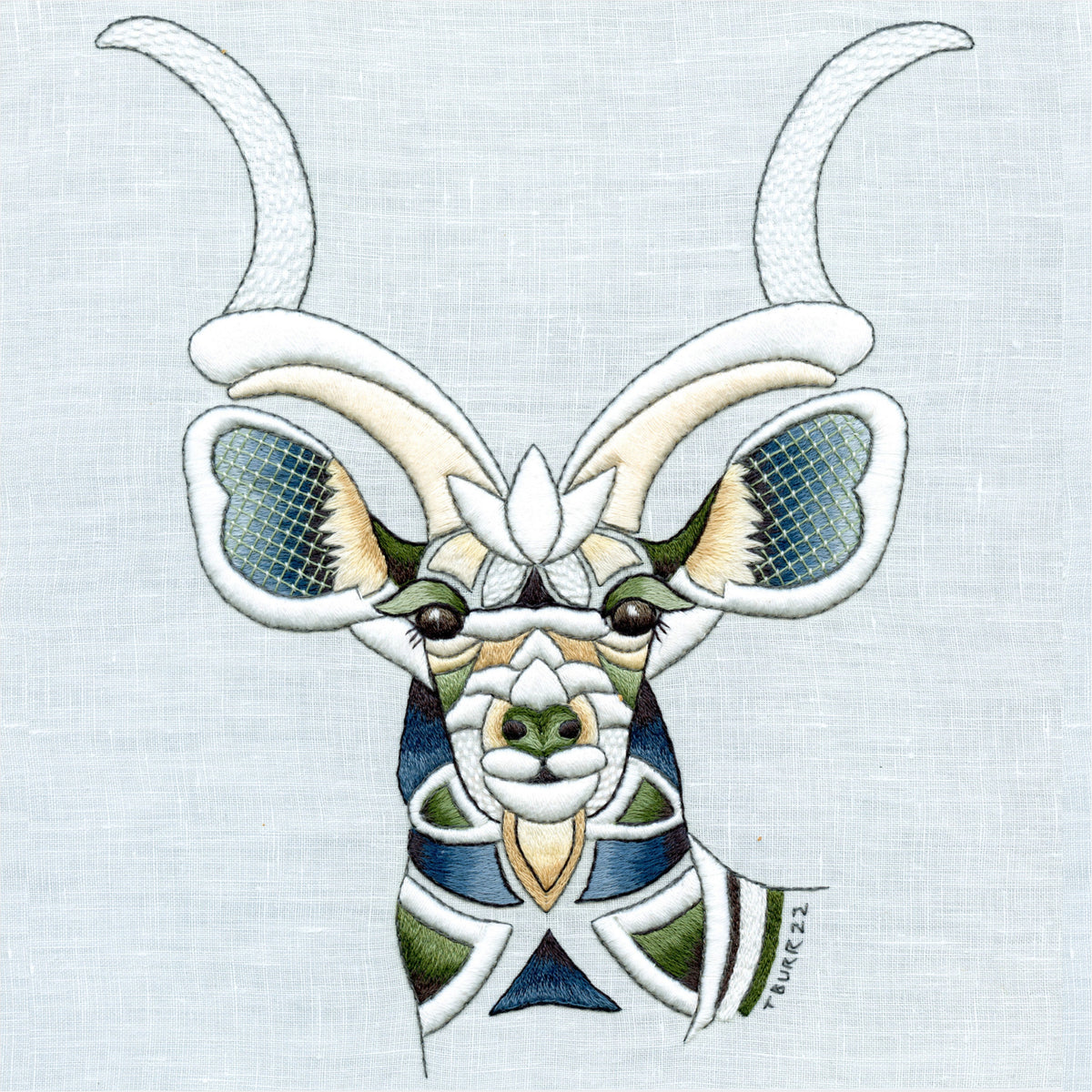 Intermediate Kit Majestic Kudu – Trish Burr Embroidery
