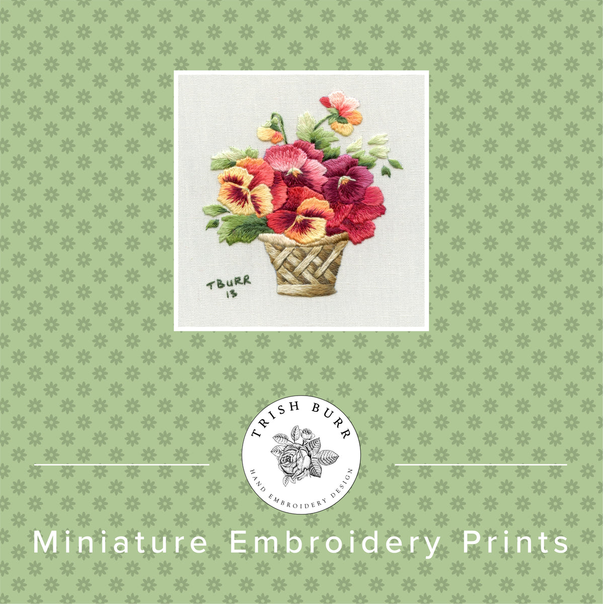 PRINTED PATTERN MINIATURE BUNDLE – Trish Burr Embroidery